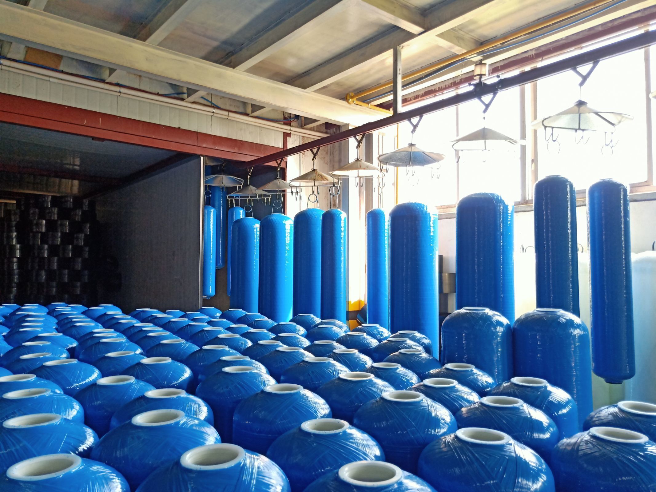 Blue Fiber Reinforced Plastic Water Filter 1054 FRP Tank - Buy blue ...